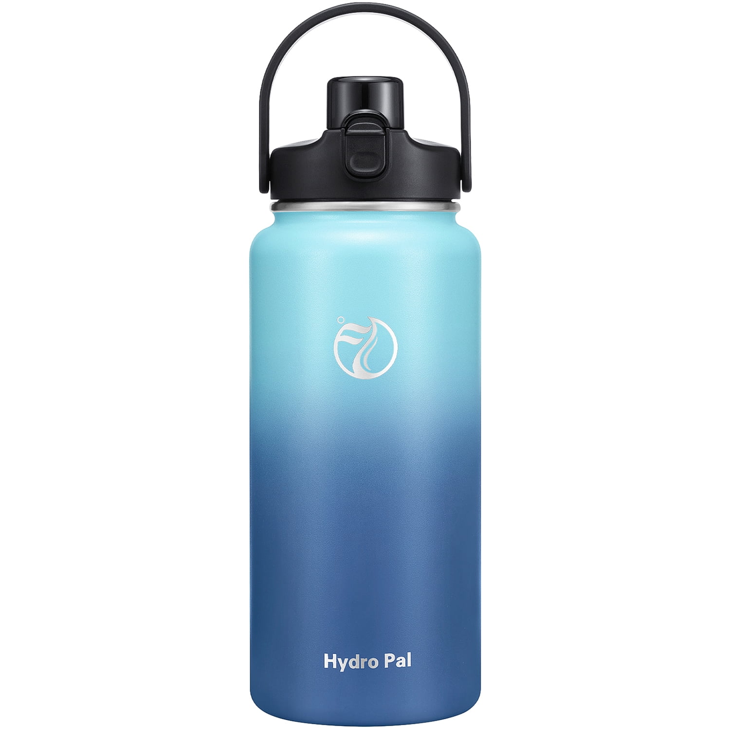HydroPal Stainless Steel Water Bottle 40oz with 2-in-1 Leak Proof Lids ...