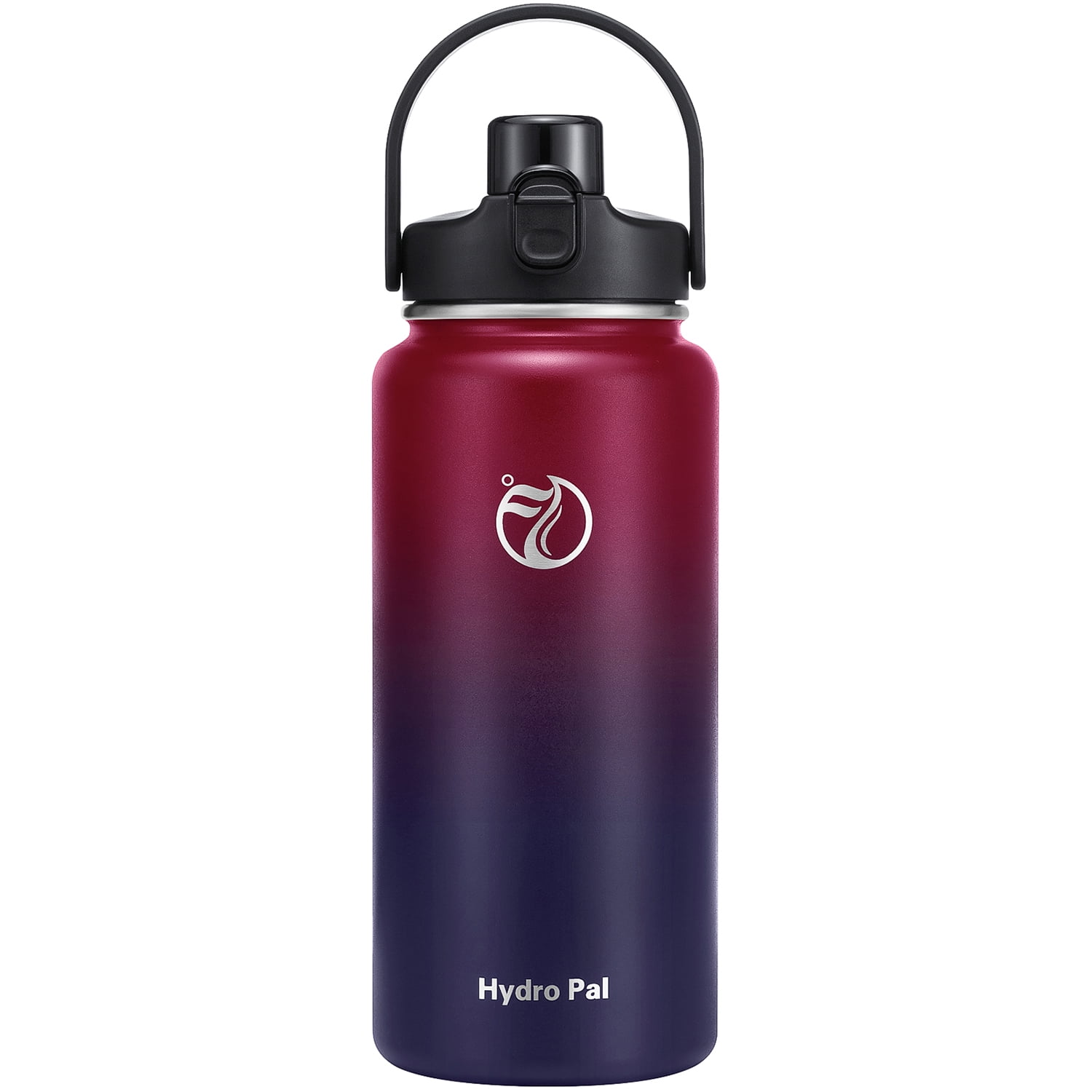 HydroPal Stainless Steel Water Bottle 40oz with 2-in-1 Leak Proof Lids ...