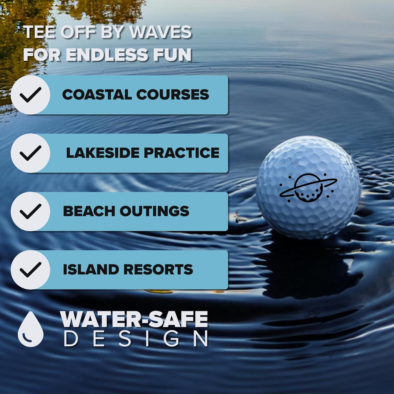 HydroStar Floating Golf Balls - Lightweight Golf Balls for Water ...