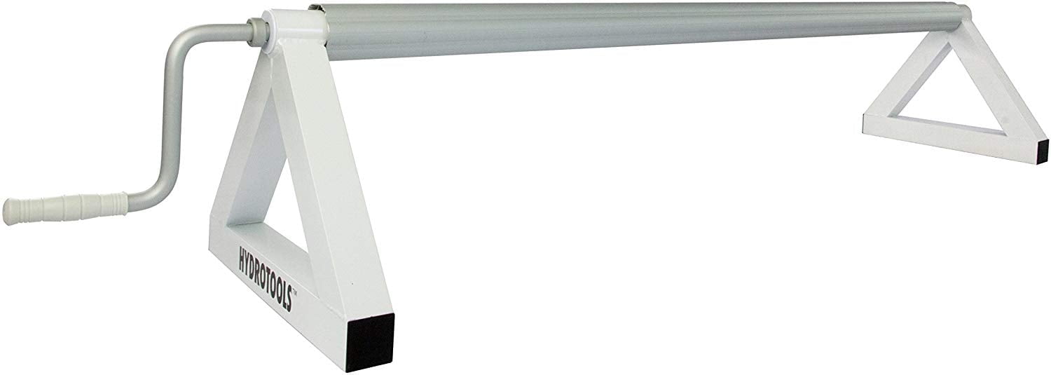 Low Profile 12' Wide Inground Pool Solar Cover Reel with Aluminum Crank ...