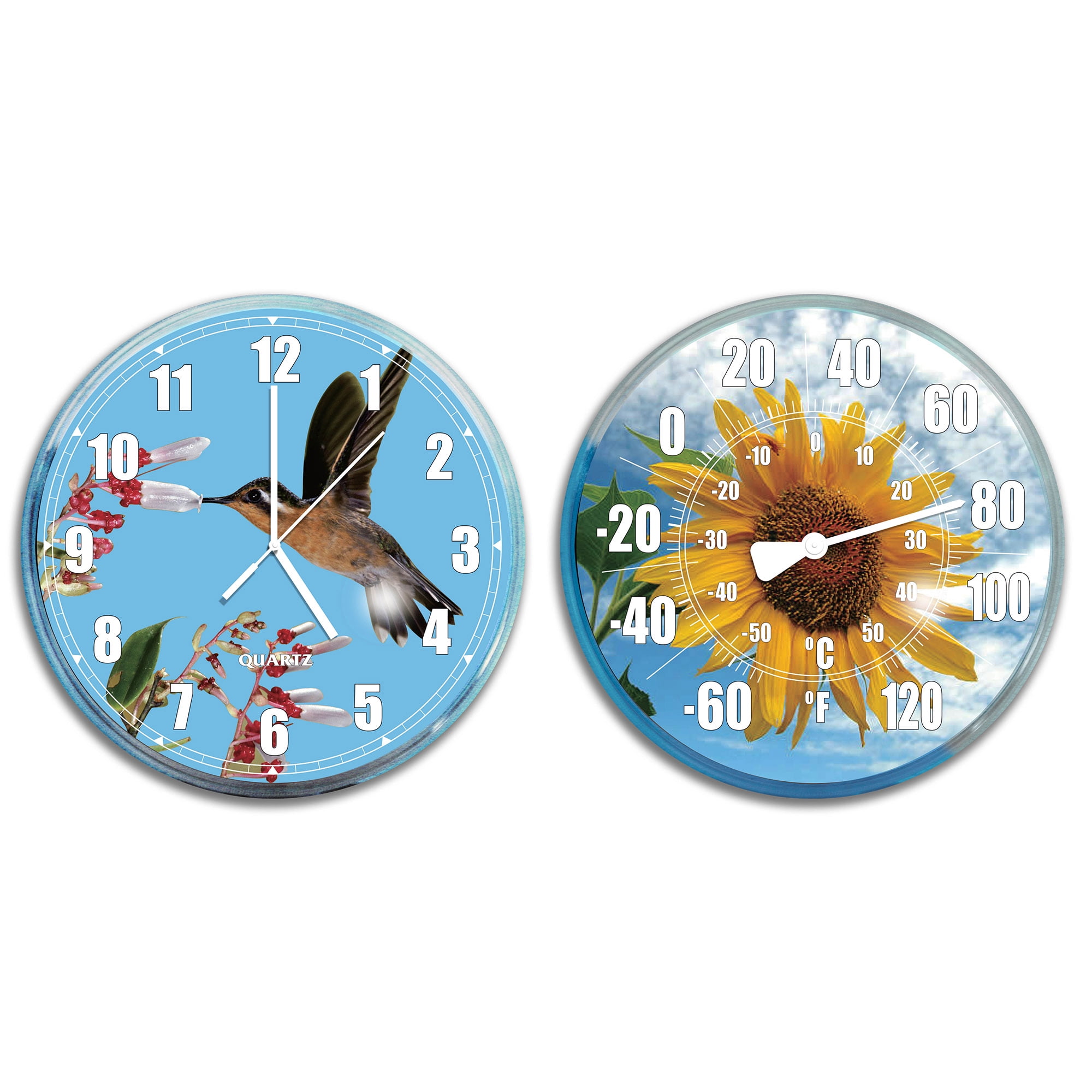 HydroTools Sunflower and Hummingbird Swimming Pool Thermometer and Wall ...