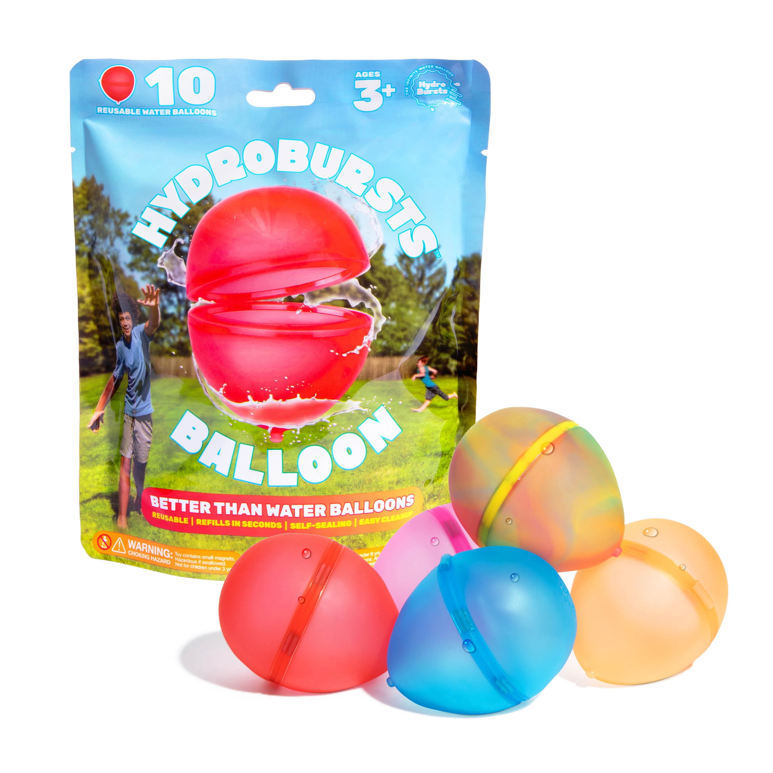 Hydrobursts by What Do You Meme? — 10 Pack Reusable Water Balloons ...