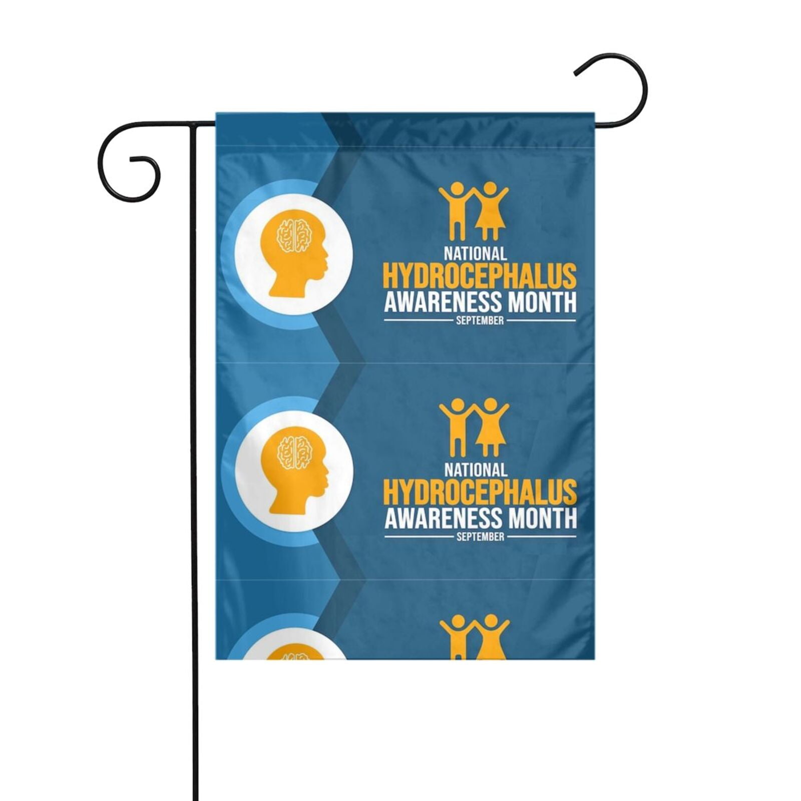 Hydrocephalus Awareness Month Blue Ribbon Garden Flag Double Sided Yard ...