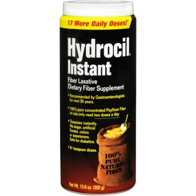 Hydrocil Instant Fiber Laxative, Psyllium Husk Constipation Medication ...