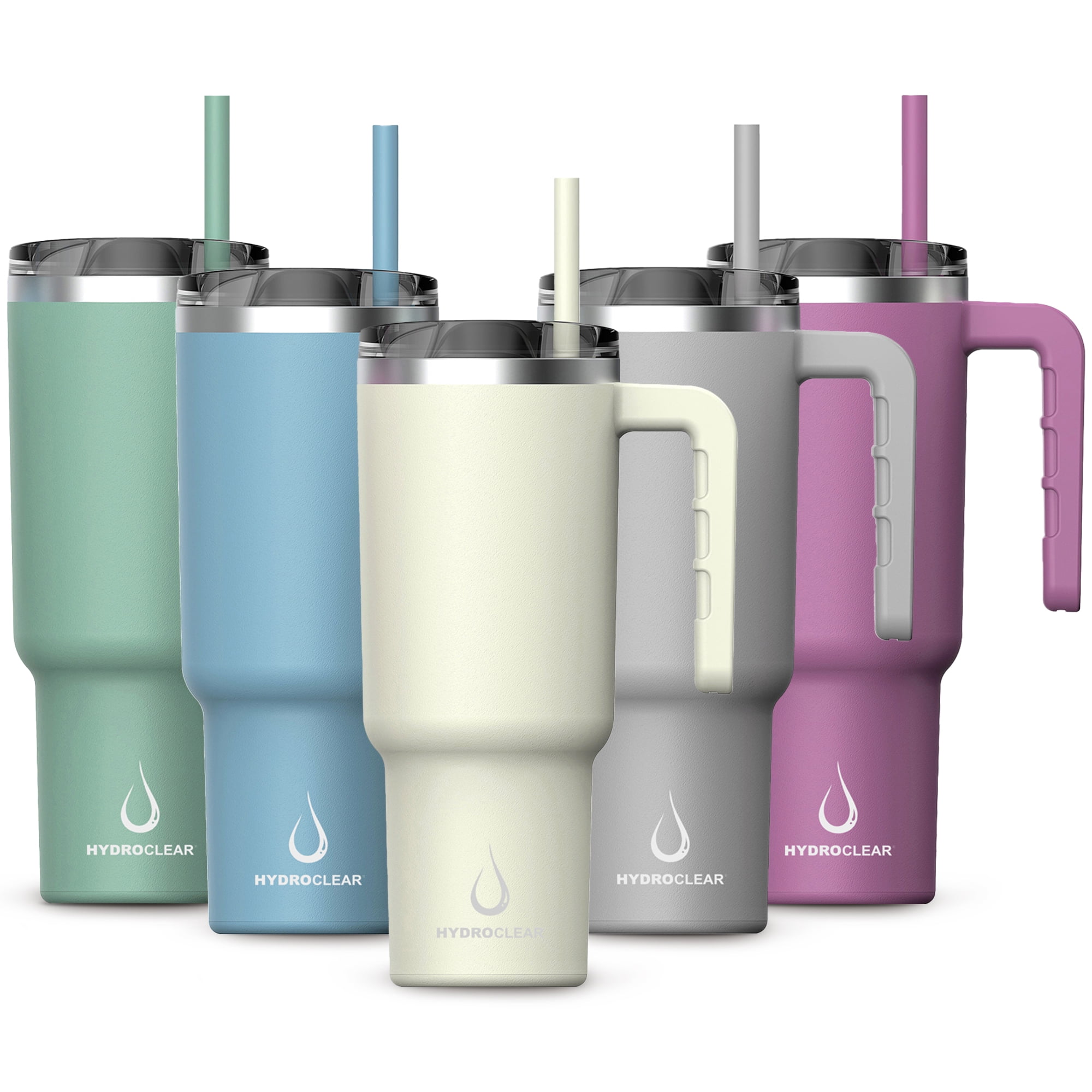 Hydroclear 40oz Double Walled Insulated Stainless Steel Tumbler with ...