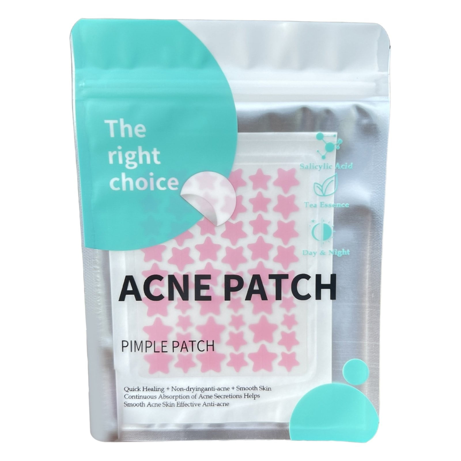 Hydrocolloid Acne Patches for Face, Star-Shaped Pimple Patches with Tea ...