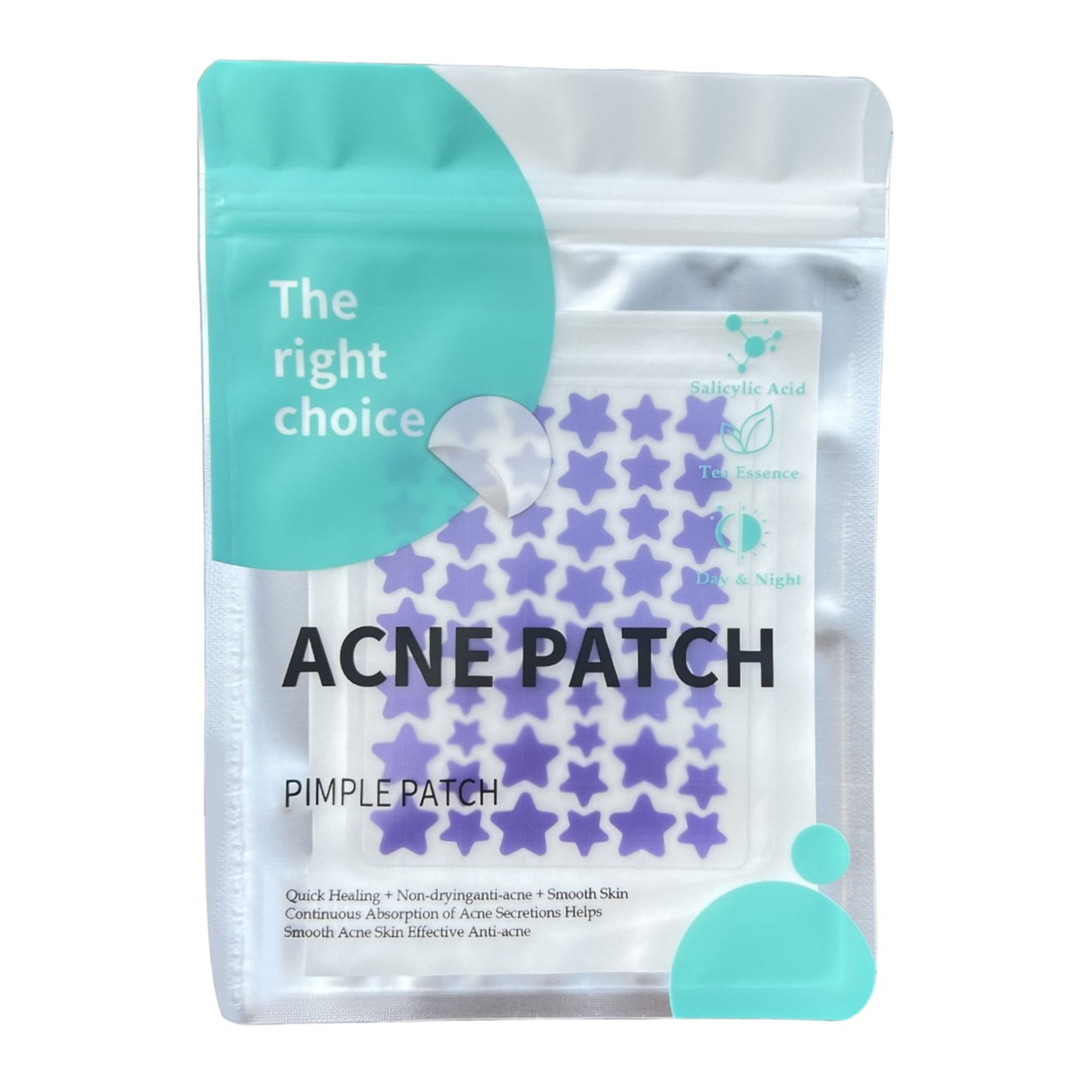 Hydrocolloid Acne Patches for Face, Star-Shaped Pimple Patches with Tea ...