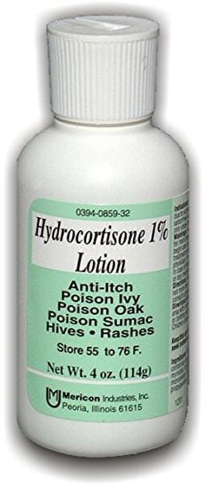 Hydrocortisone 1% Maximum Strength Anti-Itch Poison Ivy Lotion, 4 Oz ...