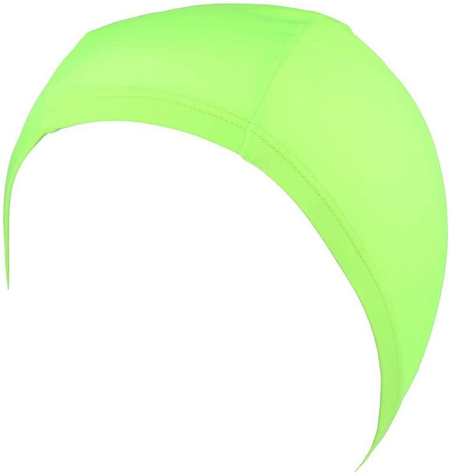 Hydrodynamic Non Resistant Lycra Swim Caps Neon Lime Green - Walmart.com