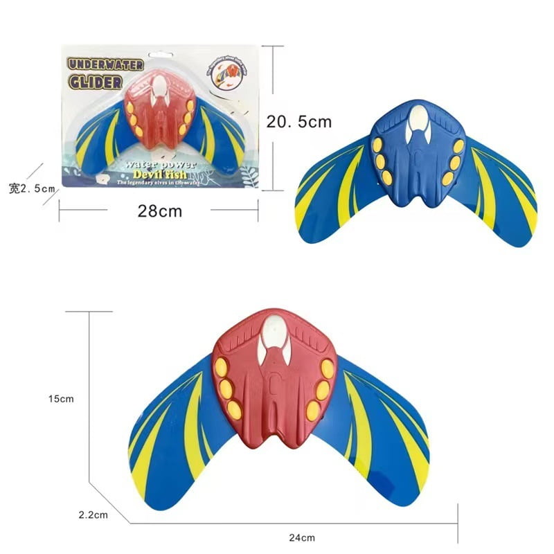 Hydrodynamic manta ray surfing toys are suitable for playing with ...
