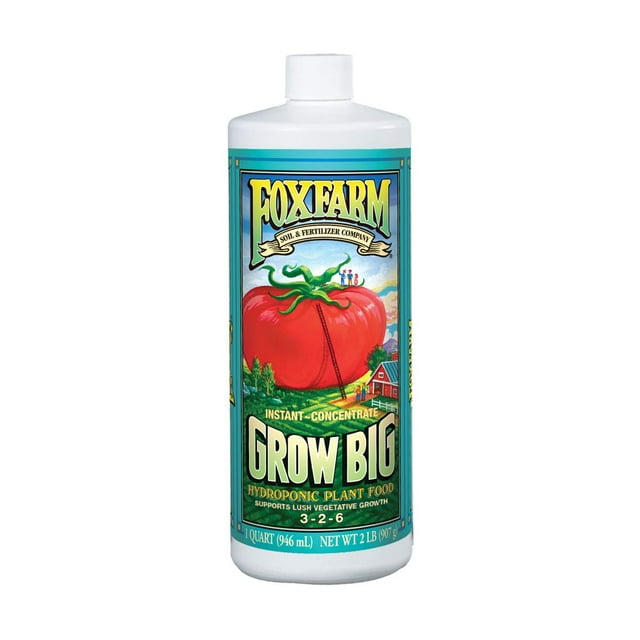 Hydrofarm 790218 Fox Farm FX14010 1-Quart FoxFarm Grow Big Hydroponic ...
