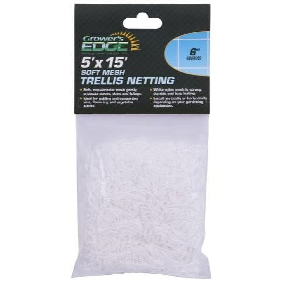 Hydrofarm HGN15S Flexible String Trellis Netting, 5'x15', 3.5'' Mesh ...