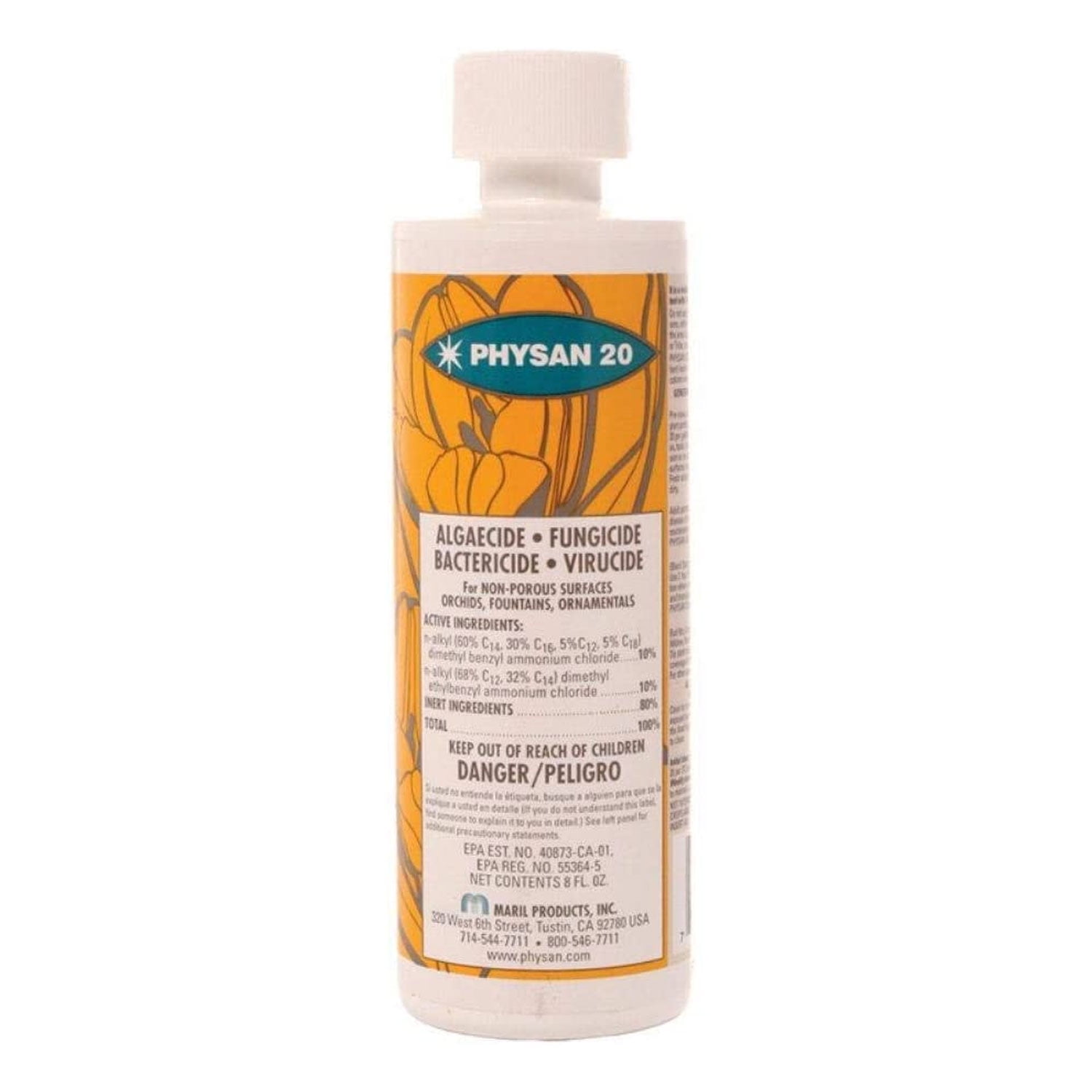 Hydrofarm Physan 20 Plant Cleaner, Mildew and Algae Killer, Fungicide ...