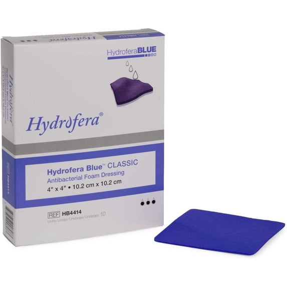 Hydrofera Blue Wound Dressing (2""x2"") (Box of 10) - Walmart.com