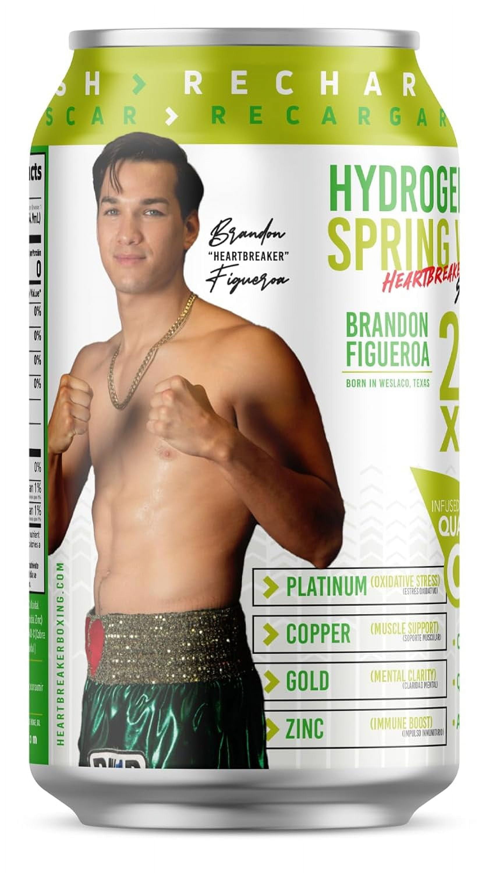 Hydrogen Infused Water 12 Pack, 12 FL Oz Cans Molecular Hydrogen ...