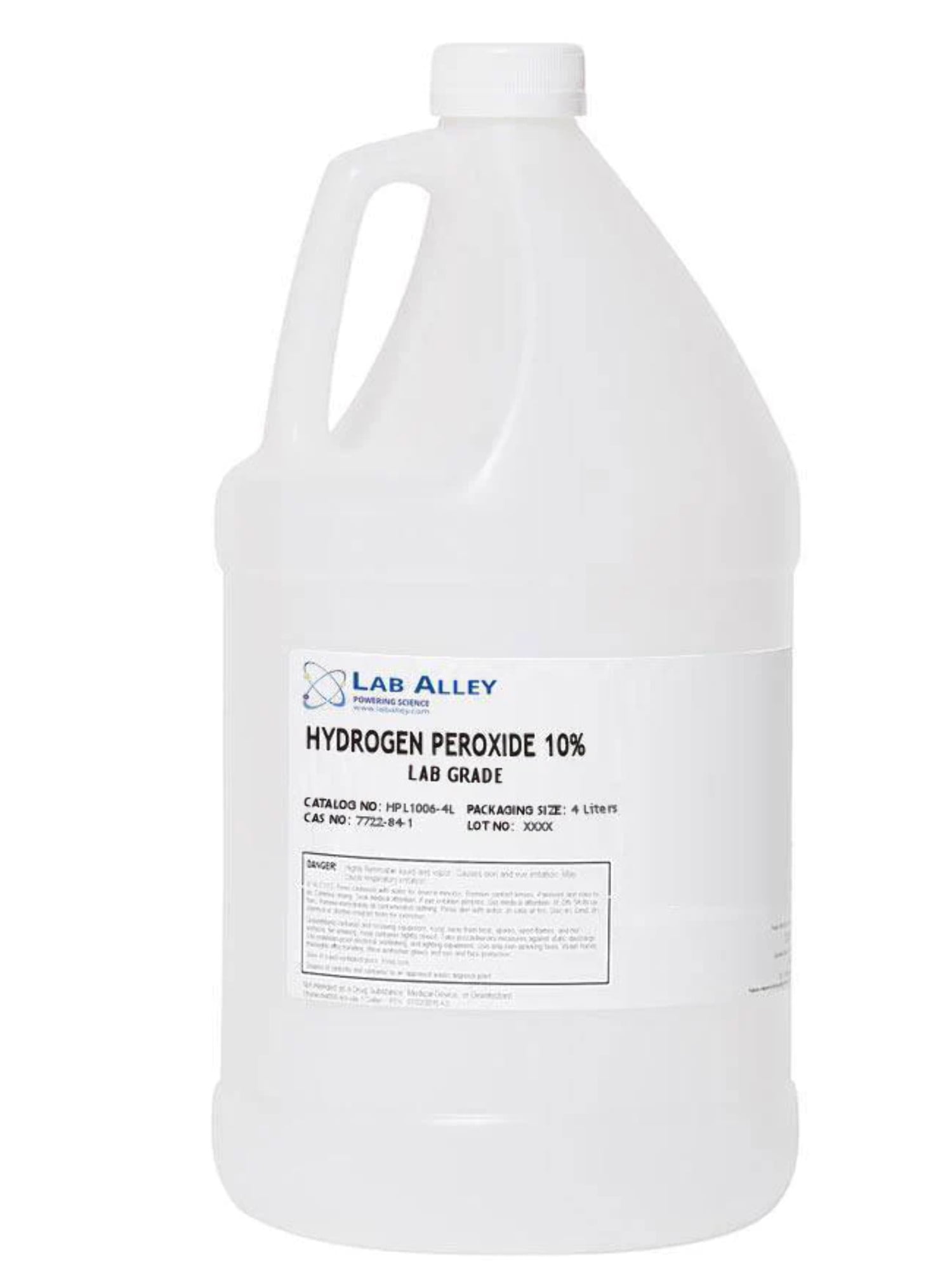 Hydrogen Peroxide 10% Solution, Lab Grade 4LCS - Walmart.com