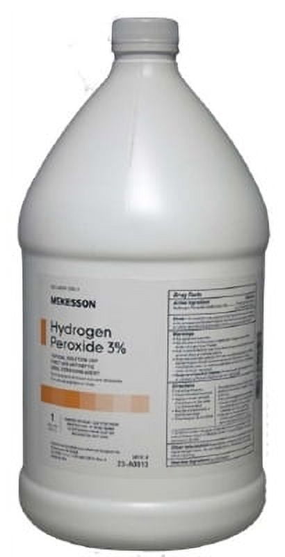 Hydrogen Peroxide 3% Solution, 1 Gallon Bottle, McKesson - Each ...