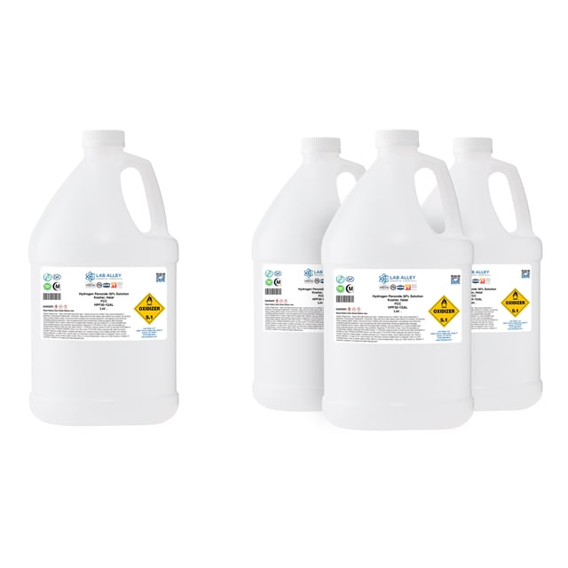 Food Grade Hydrogen Peroxide 30% Solution, 1 Gallon Bulk - Walmart ...