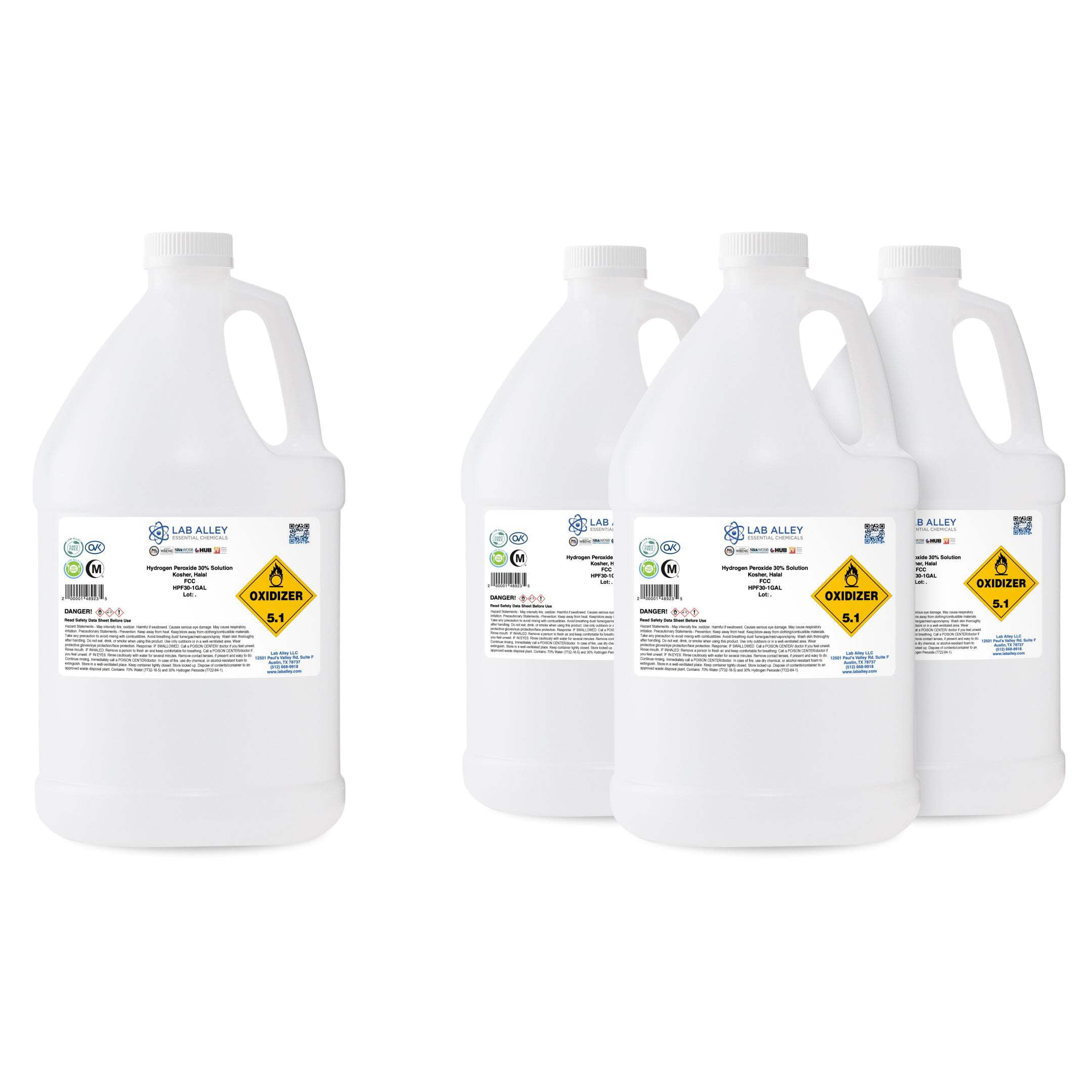 Food Grade Hydrogen Peroxide 30% Solution, 1 Gallon Bulk - Walmart.com