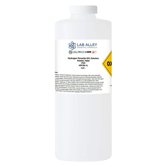 Lab Alley Food Grade Hydrogen Peroxide 30% Solution, 1L - Walmart.com