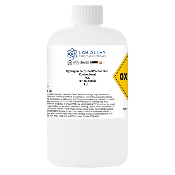 Hydrogen Peroxide 30% Solution, Food Grade 4LCS - Walmart.com