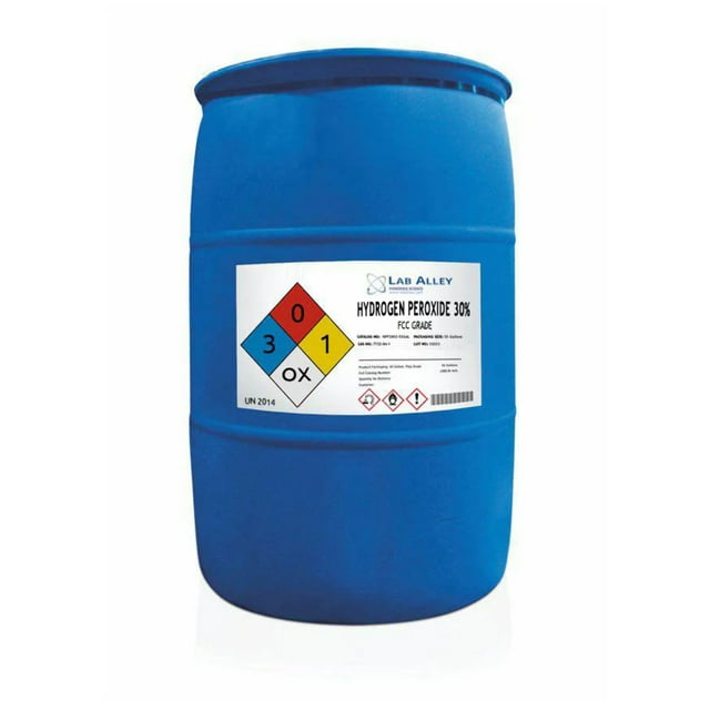 Hydrogen Peroxide 30% Solution, Food Grade 55GAL - Walmart.com