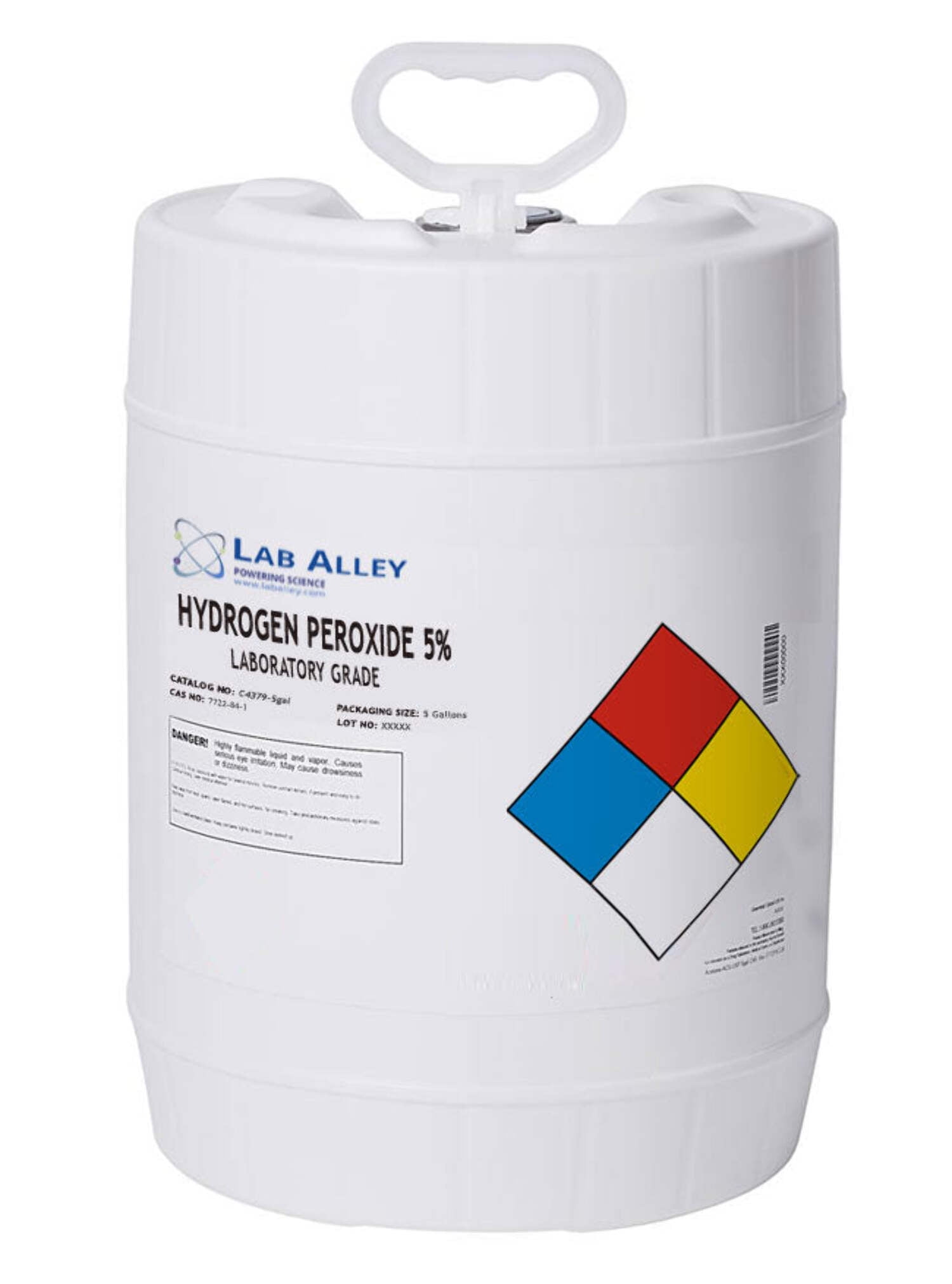 Hydrogen Peroxide 5% Solution, Lab Grade 5GAL - Walmart.com