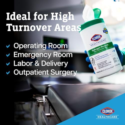 Hydrogen Peroxide Disinfecting Wipes, Multipurpose Disinfectant, Easy ...