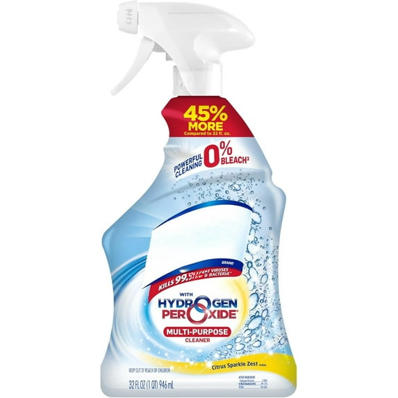 Hydrogen Peroxide Multi-Purpose Cleaner Spray, Citrus, 32 Fluid Ounce ...