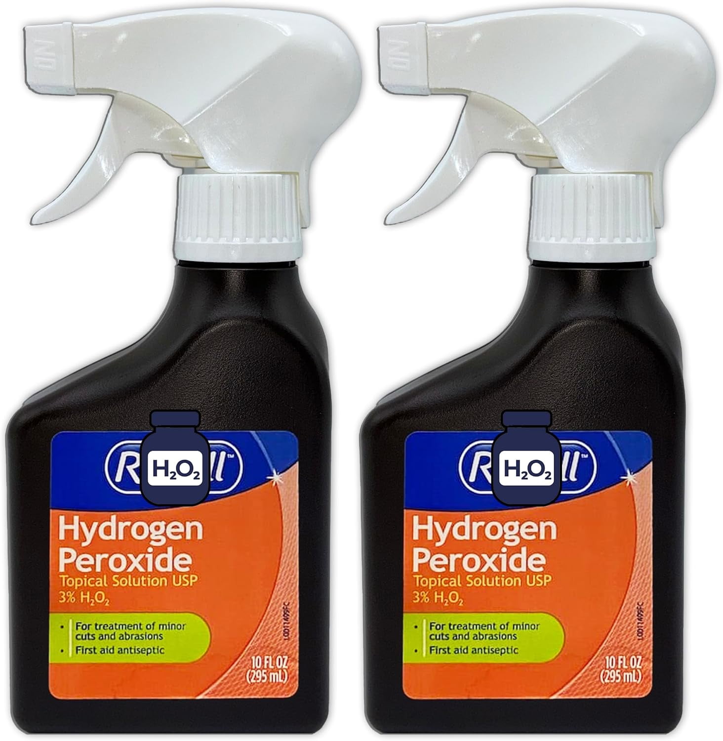 Hydrogen Peroxide Spray 3% Topical Solution, 2 Pack, First Aid Topical ...