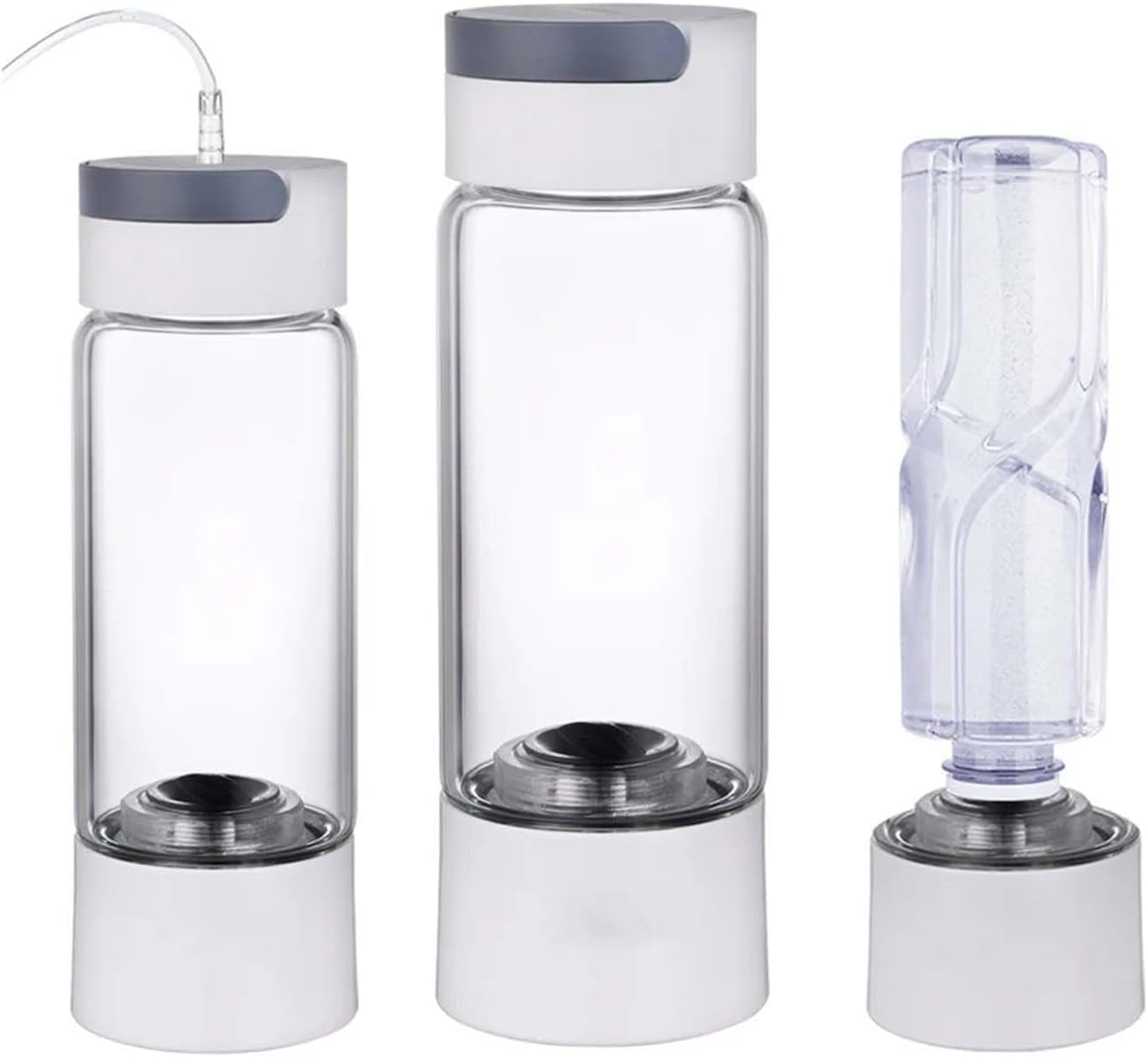 Hydrogen Rich Water Generator Bottle, Glass Cup Body, SPE/PEM Dual ...