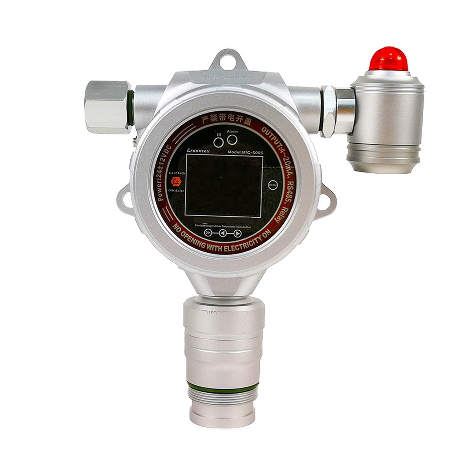 Hydrogen Sulfide 0-100ppm Fixed Single Gas Detector,High-precision Sensor, For Chemical ...