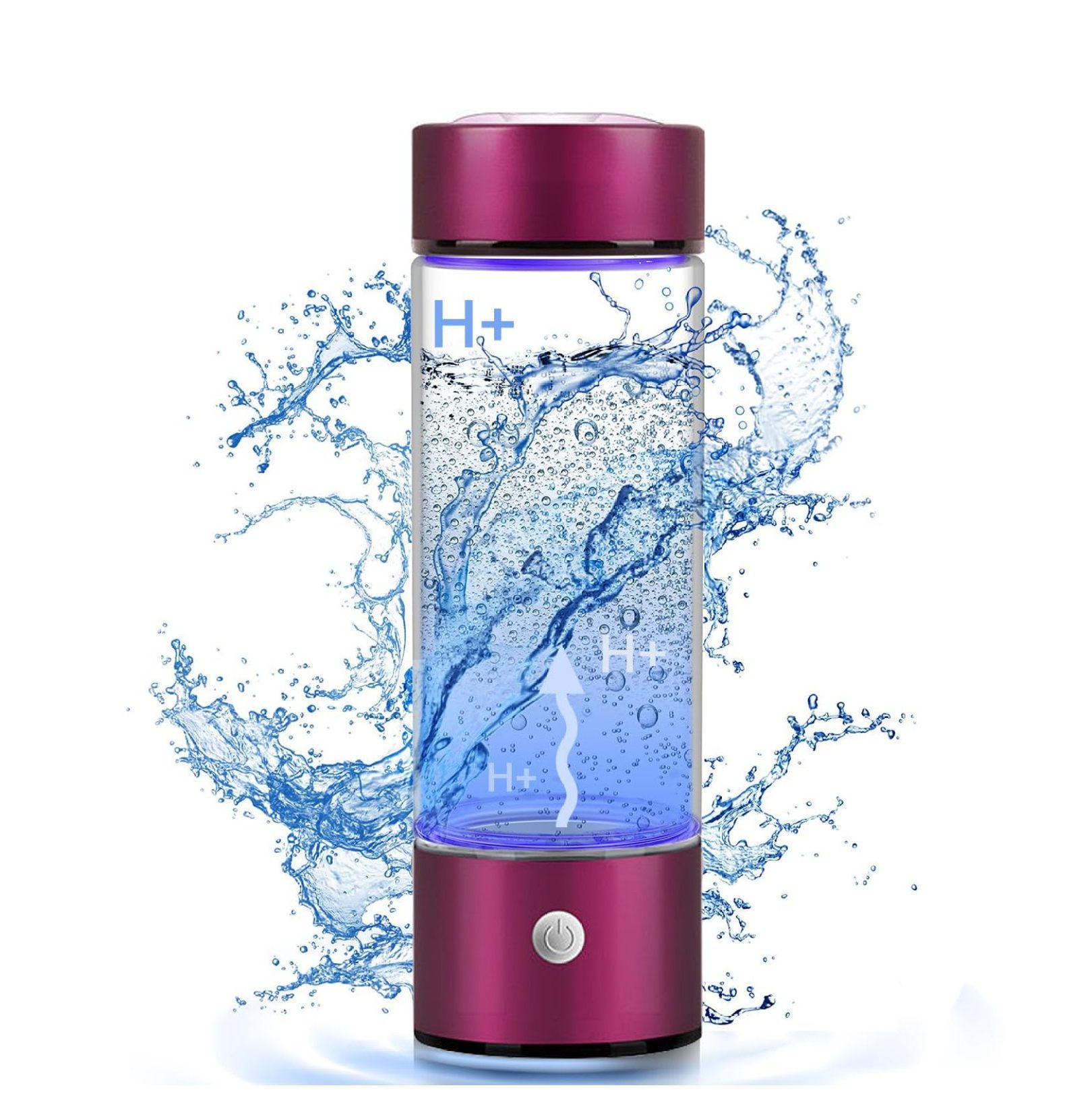 Hydrogen Water Bottle, 2024 Rechargeable Hydrogen Water Generator ...