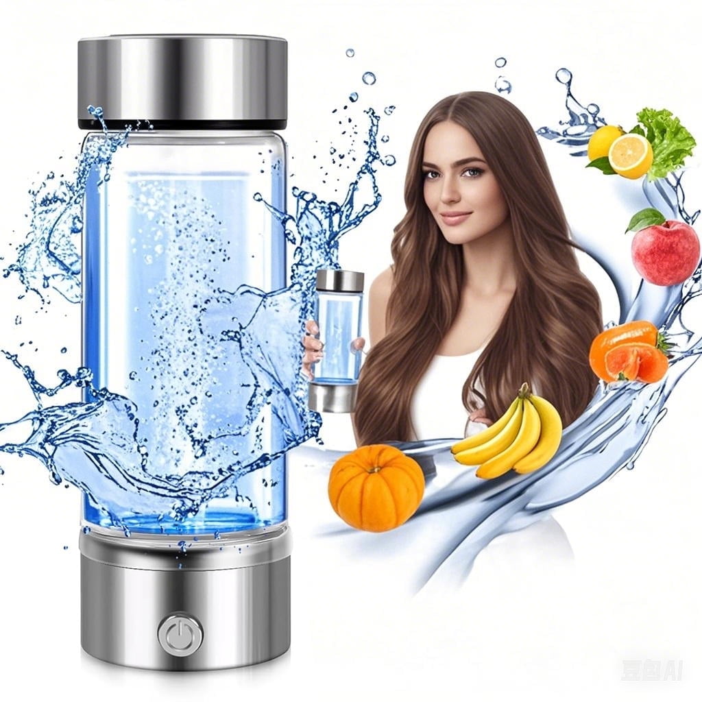 Hydrogen Water Bottle Generator, 420ml Portable Hydrogen Water ...