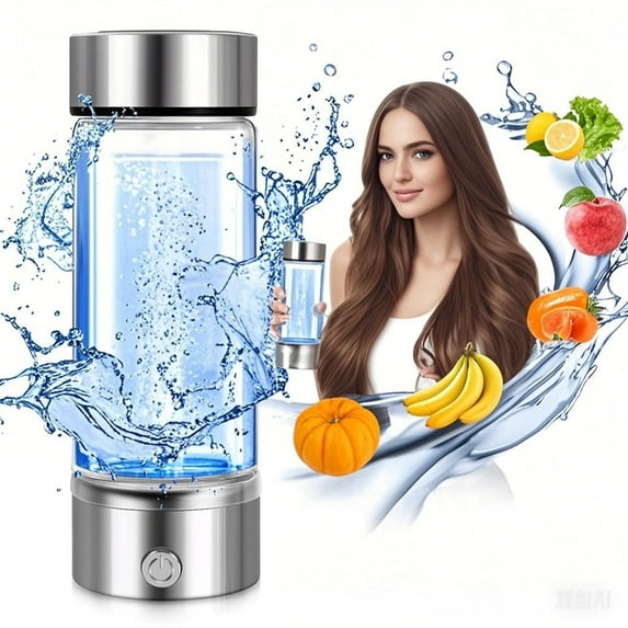 Hydrogen Water Bottle Generator, 420ml Portable Hydrogen Water ...