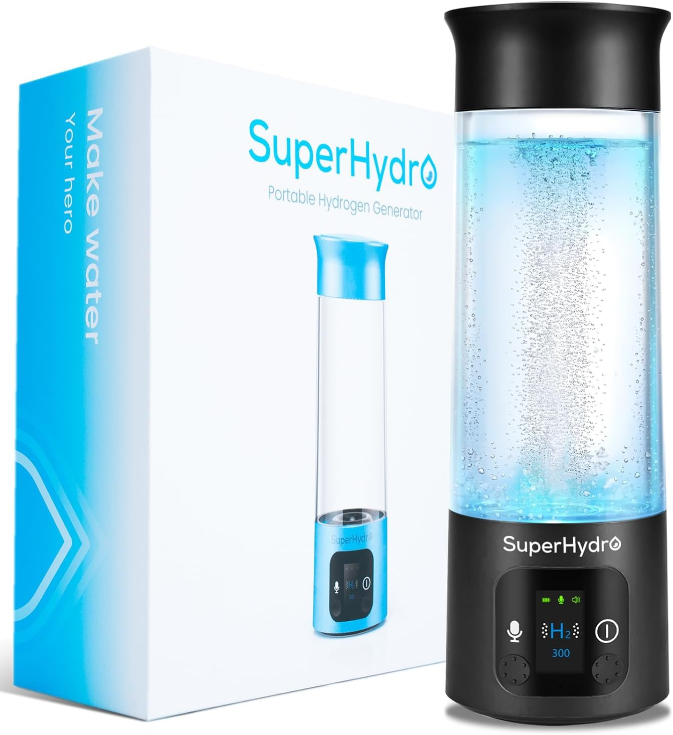 Hydrogen Water Bottle Generator - Up to 6000+ PPB Concentration - SPE ...
