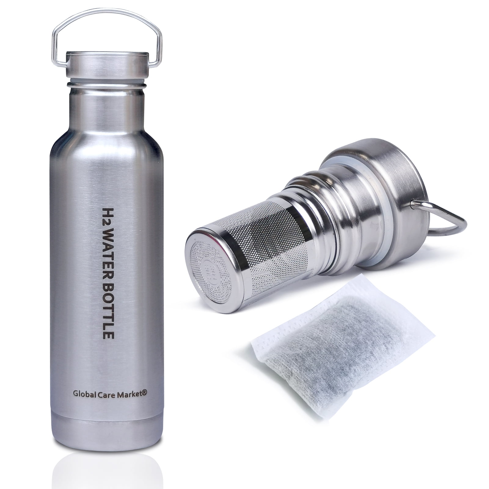 Hydrogen Water Bottle – Insulated Stainless Steel Alkaline Water Flask ...