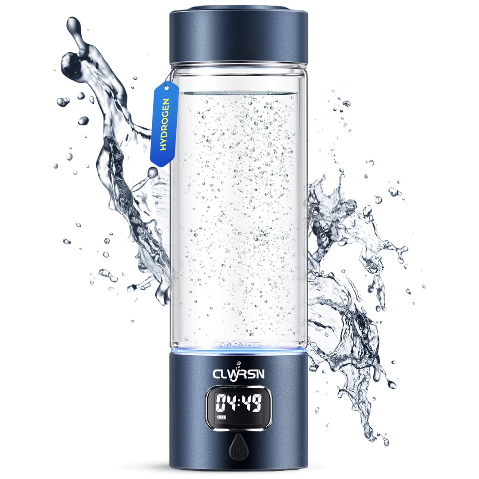 Hydrogen Water Bottle, Portable Glass Hydrogen Water Bottle Generator ...