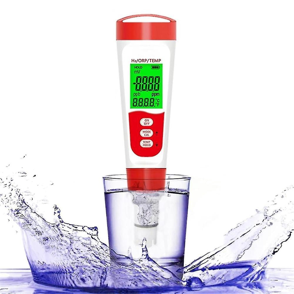 Hydrogen Water Bottle Test Meter, 3 In 1 H2/orp/temp Digital Hydrogen ...
