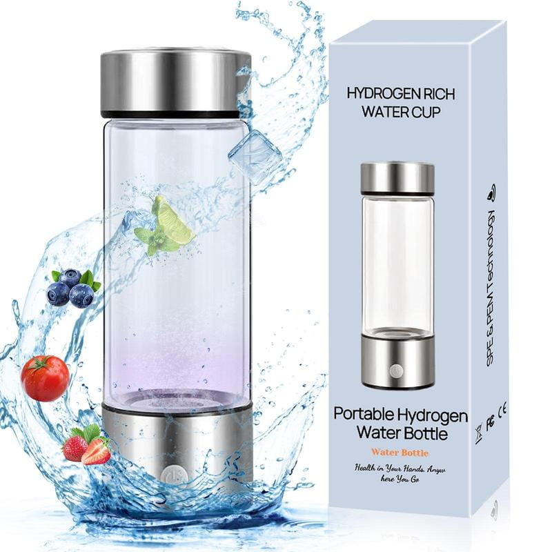Hydrogen Water Bottle - USB Rechargeable Ionizer for Hydrogen Enriched ...