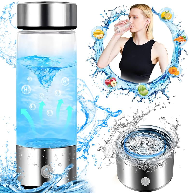 Hydrogen Water Bottles - 420ml Hydrogen Water Bottle Generator with SPE PEM Technology ...