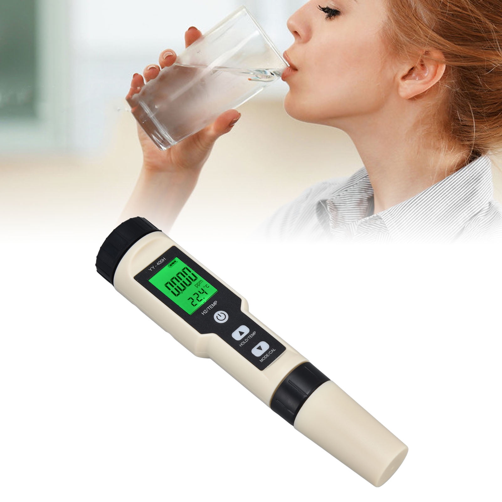 Hydrogen Water Quality Pen With LCD Display: Measures 0,2400ppb, IP67 ...
