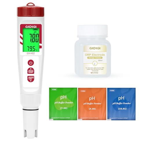Hydrogen Water Tester, ORP Meter, Digital pH Meter for Testing Drinking ...