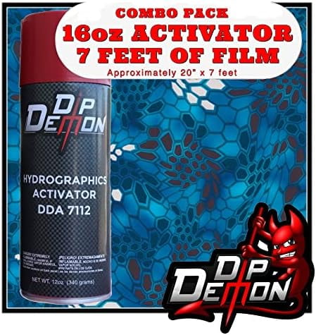 Hydrographic Film Activator Combo Kit Electric Blue Wasp Hex Hydro ...