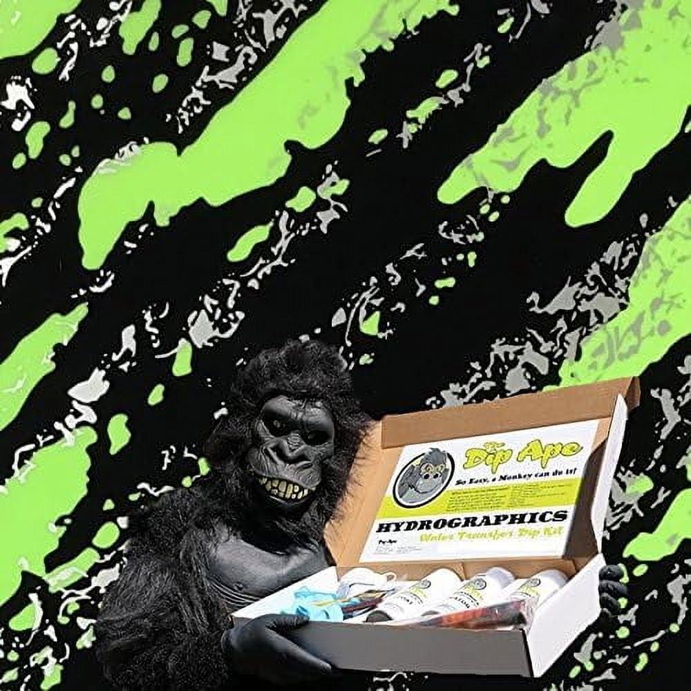 Hydrographic Film Dip Ape Green Rip Tear Illusion Hydro Graphics Water ...