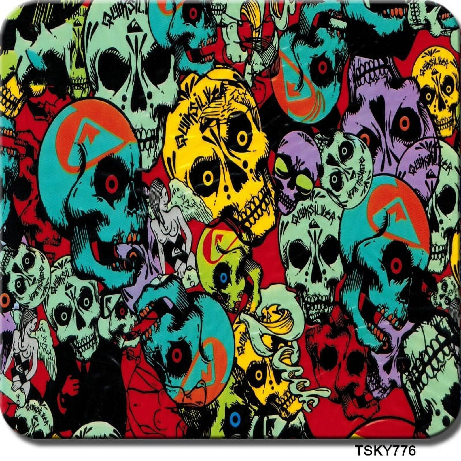 Hydro Wrap Film Skull Shock Hydrographic Film - Water Transfer Printing ...