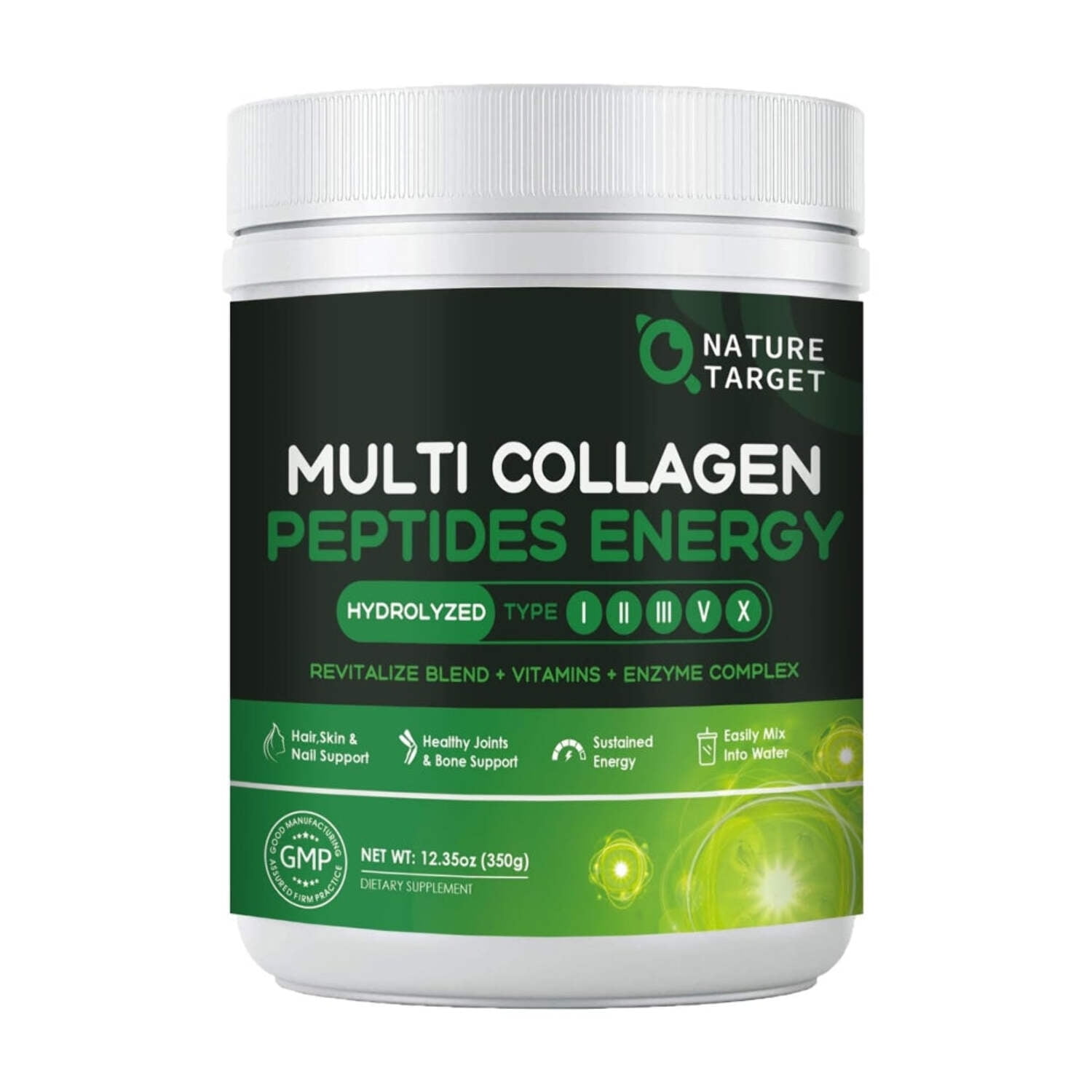 Hydrolyzed Multi Collagen Peptides Powder, 8600mg - Walmart.com