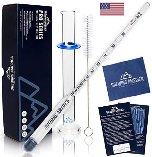 Hydrometer Alcohol Meter Test Kit: Distilled Alcohol American-Made 0 ...