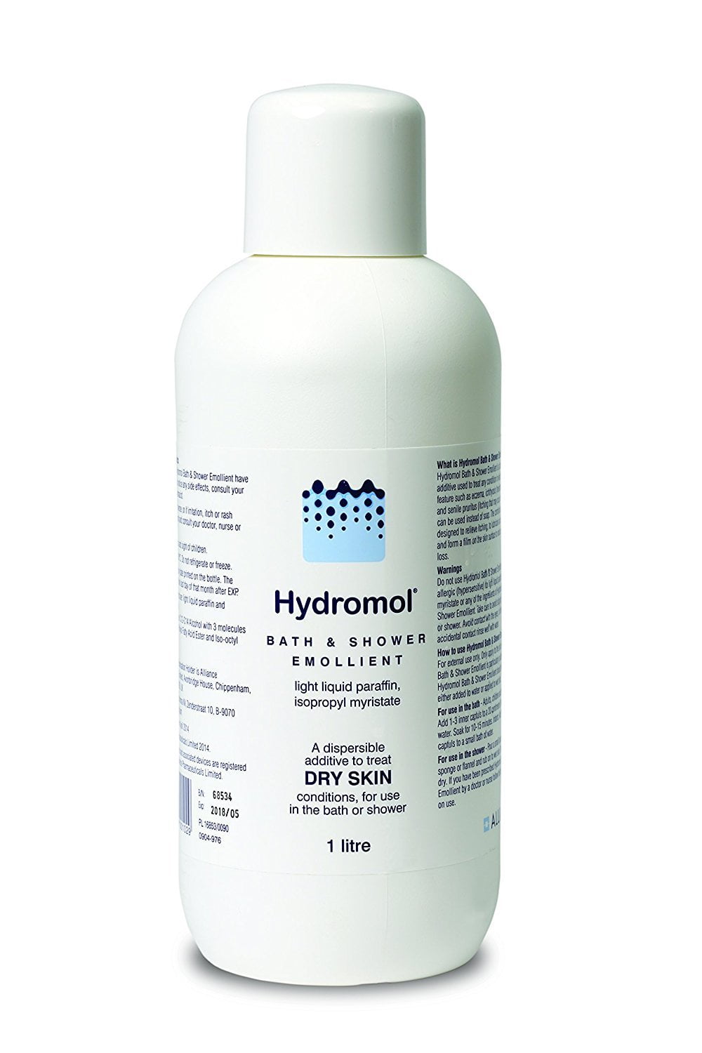 Hydromol Bath and Shower YPF5 Emollient, 1 Litre, for The Management of ...