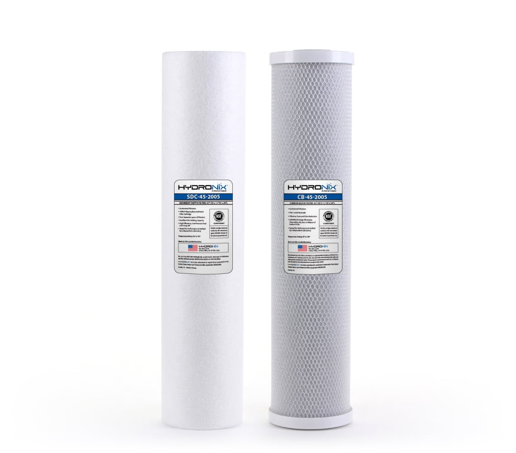 Hydronix 20" Big Blue 2-Stage Filter Replacement Kit - Includes 5 ...